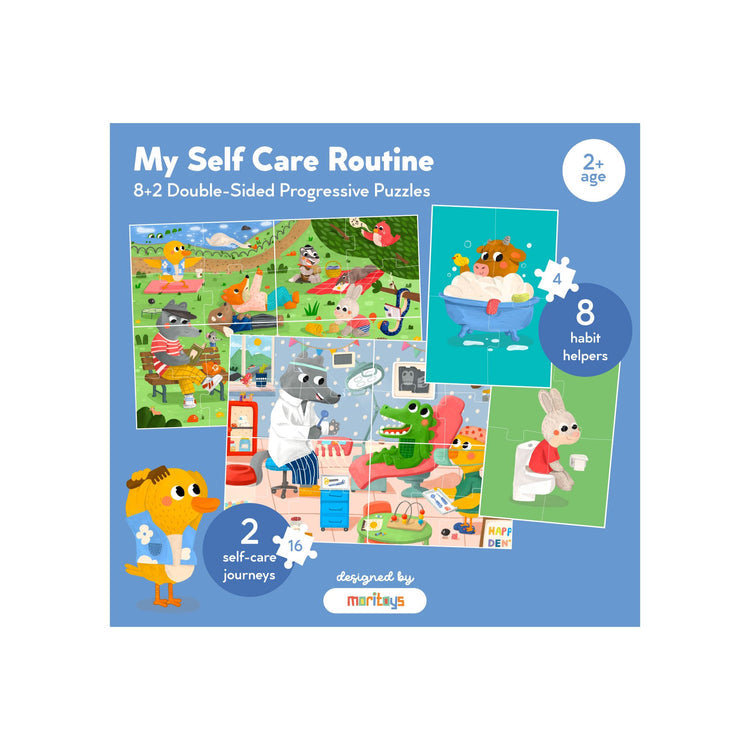 Moritoys My Self Care Routine : Double Sided 8 + 2 Puzzle – Miela Kids