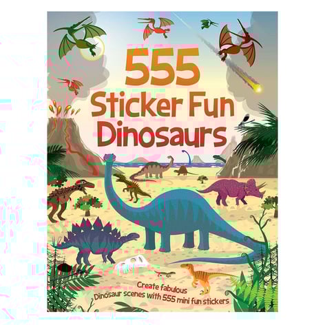 555 Sticker Fun - Dinosaurs – Miela Kids