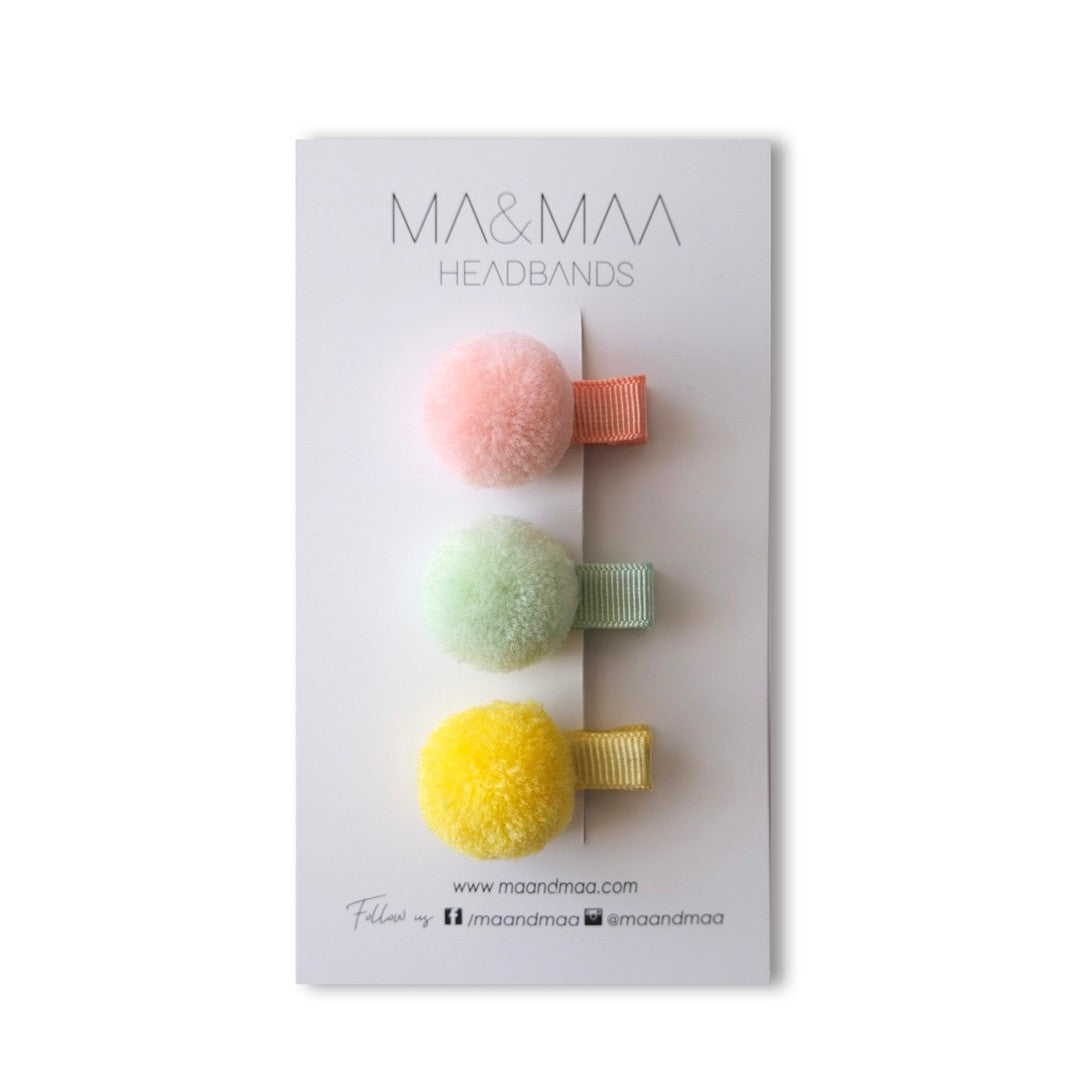 Ma & Maa Spring Mini Clips Set – Miela Kids